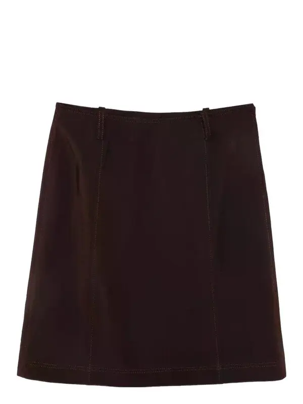 Prada A-line Skirt - Brown
