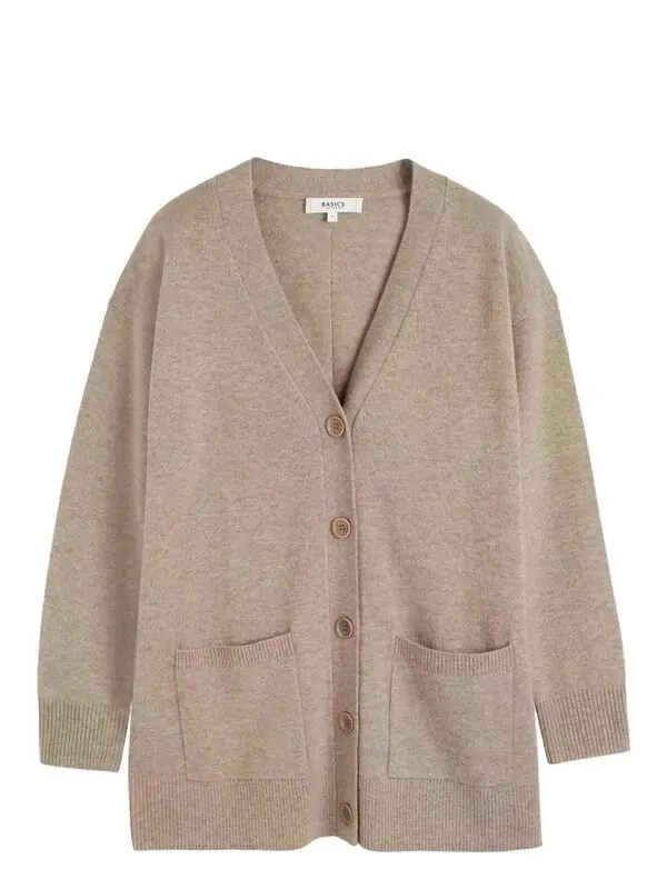 Chinti & Parker V-neck Button-front Cardigan - Neutrals