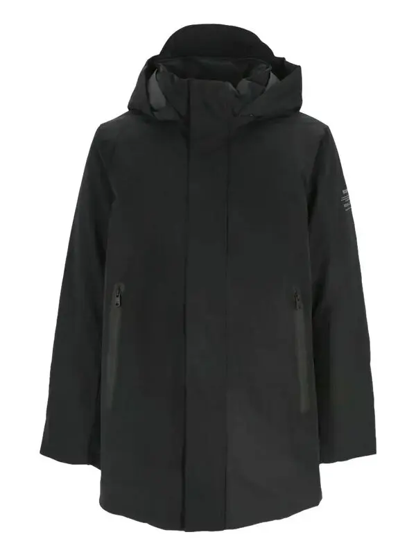 ECOALF Hooded Zip-up Jacket - Black
