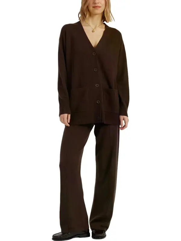 Chinti & Parker V-neck Button-fastening Cardigan - Brown