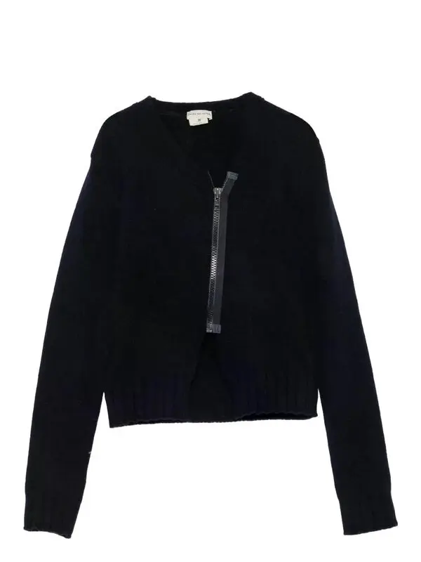 Dries Van Noten Zip-up Knit Jacket - Blue