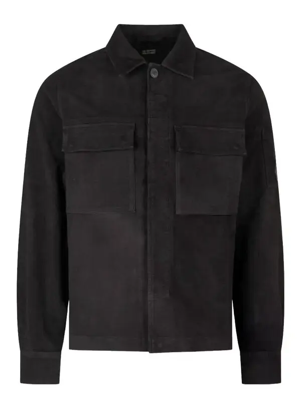 C.P. COMPANY Moleskin Overshirt - Black