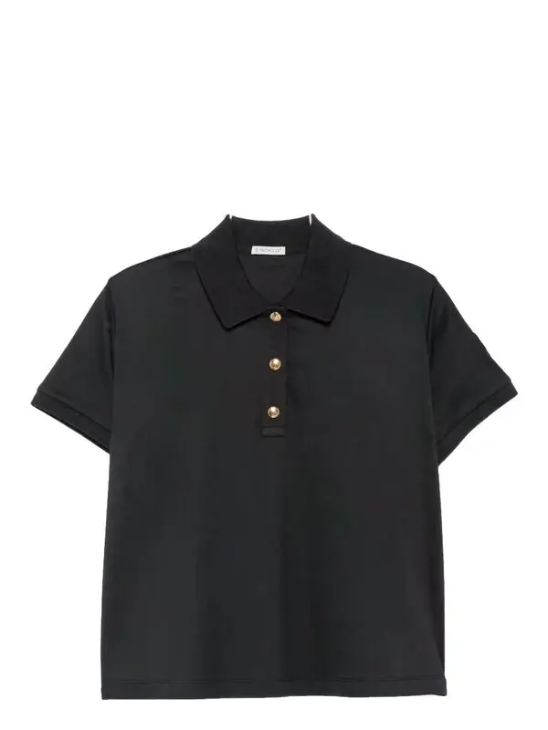 Moncler Logo Patch Polo Shirt - Blue