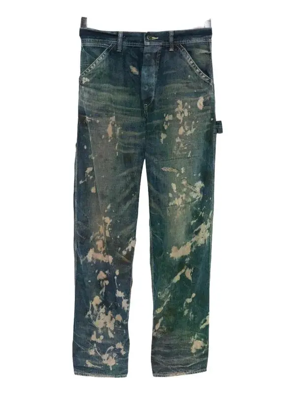 Mastercraft Union Carpenter Jeans With Distressed Finish - Blue