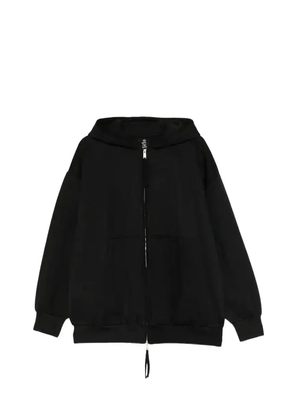 THOM KROM Neoprene Zip-up Hoodie - Black