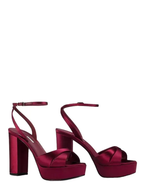 LE SILLA Odette Platform Sandals - Red