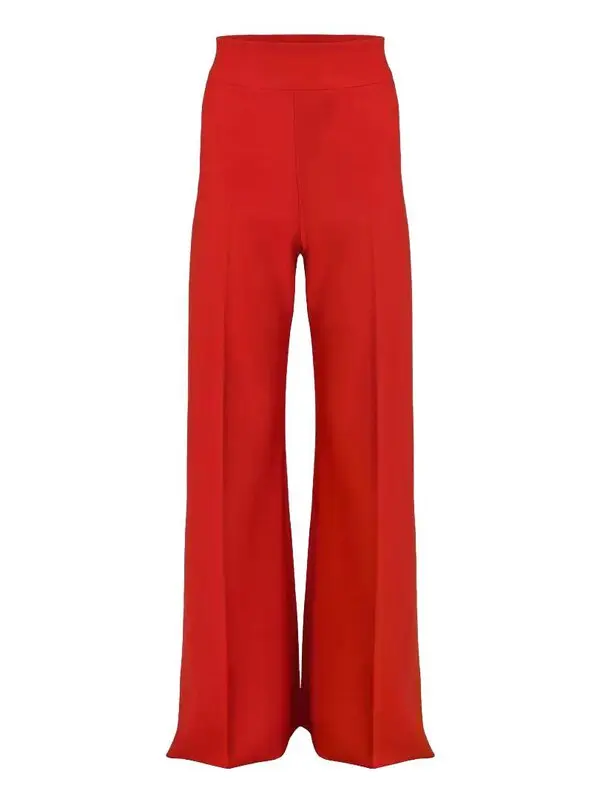 Carolina Herrera High-waisted Wide-leg Trousers - Red