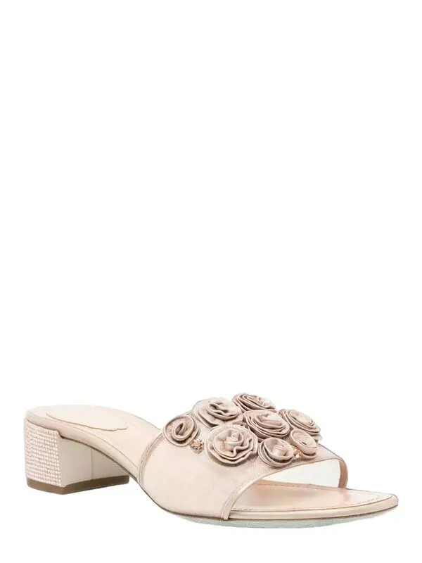 Rene Caovilla Rosalia Sandals 40mm - Neutrals