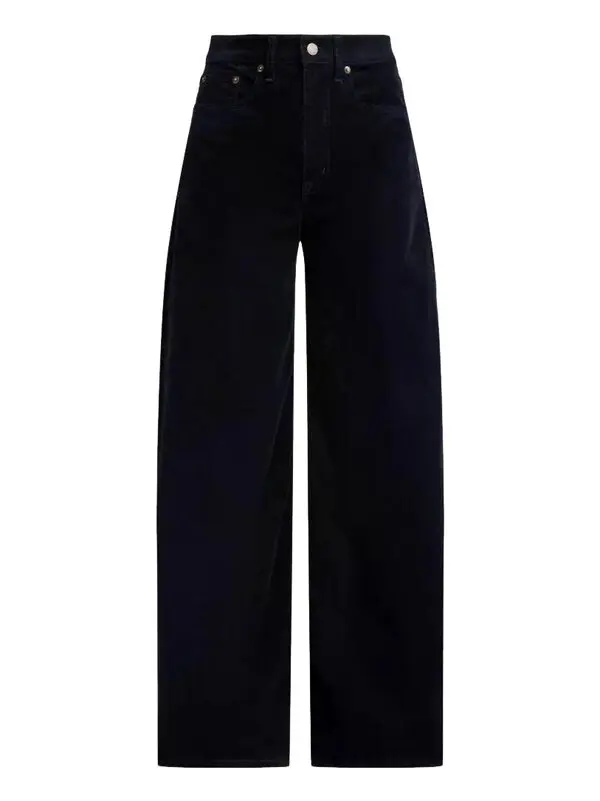 Ralph Lauren Wide-leg Corduroy Trousers - Blue