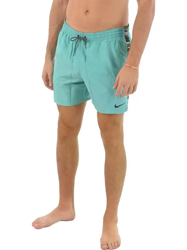 Nike Logo Tape Swim Shorts - Blue