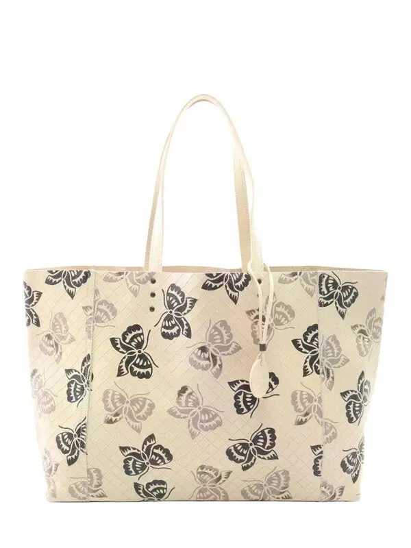Bottega Veneta Intreccio Mirage Butterfly Tote Bag - Neutrals