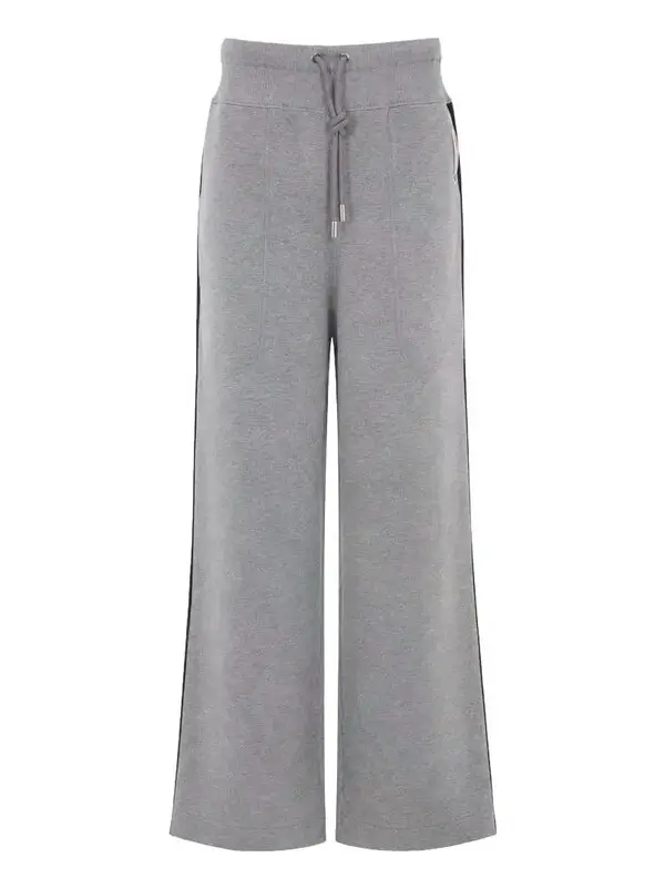 LANVIN Wide Leg Jogging Suit In Double-faced Jersey - Grey