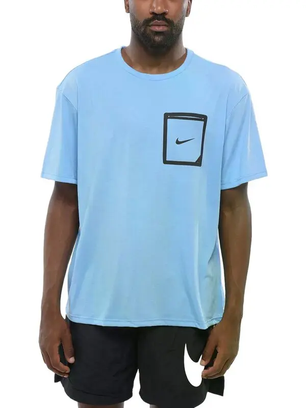 Nike Logo-print Pocket T-shirt - Blue