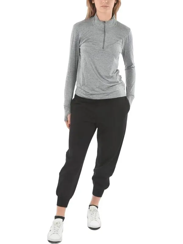 Nike Long-sleeve Half-zip Sweater With Logo Print - Grey