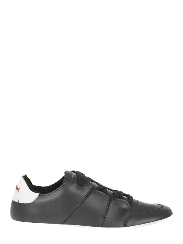 Zegna Tiziano Leather Sneakers - Black