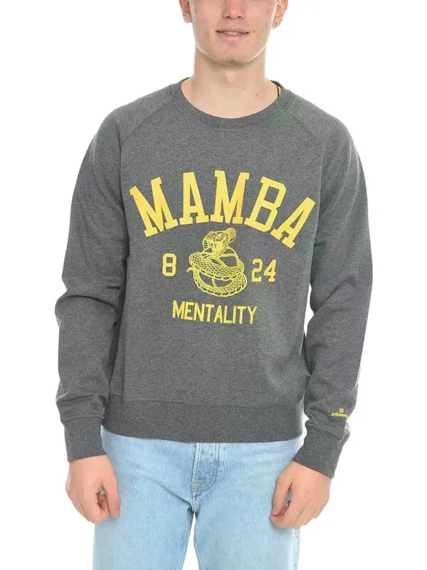 SCRIMMAGE Logo Print Crewneck Sweatshirt - Grey