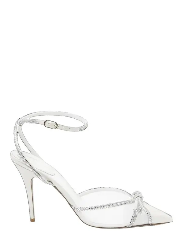 Rene Caovilla 105mm Lynette Sandals - White