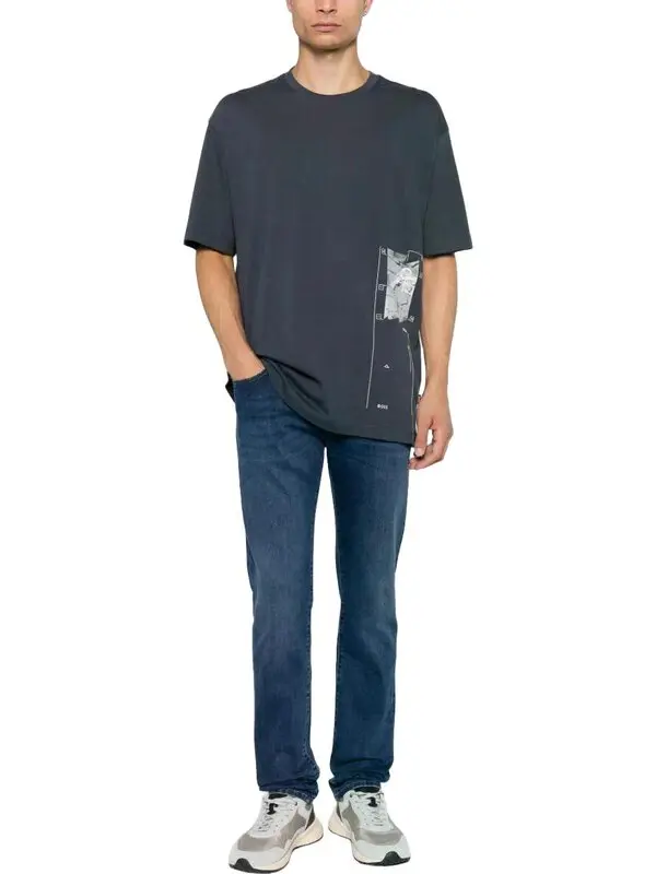 BOSS Graphic-print T-shirt - Blue