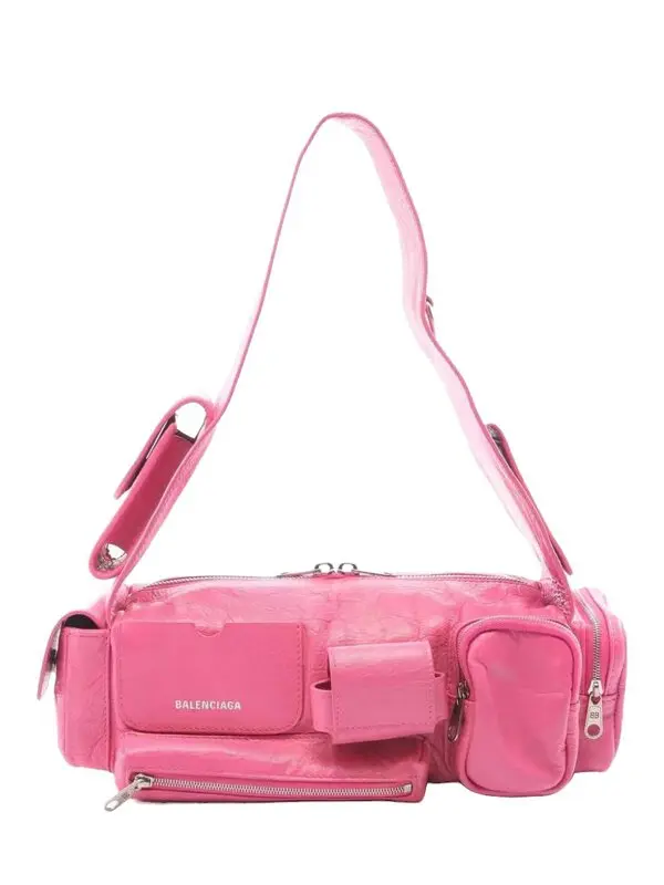 Balenciaga 2010s Xs Super Busy Shoulder Bag - Pink