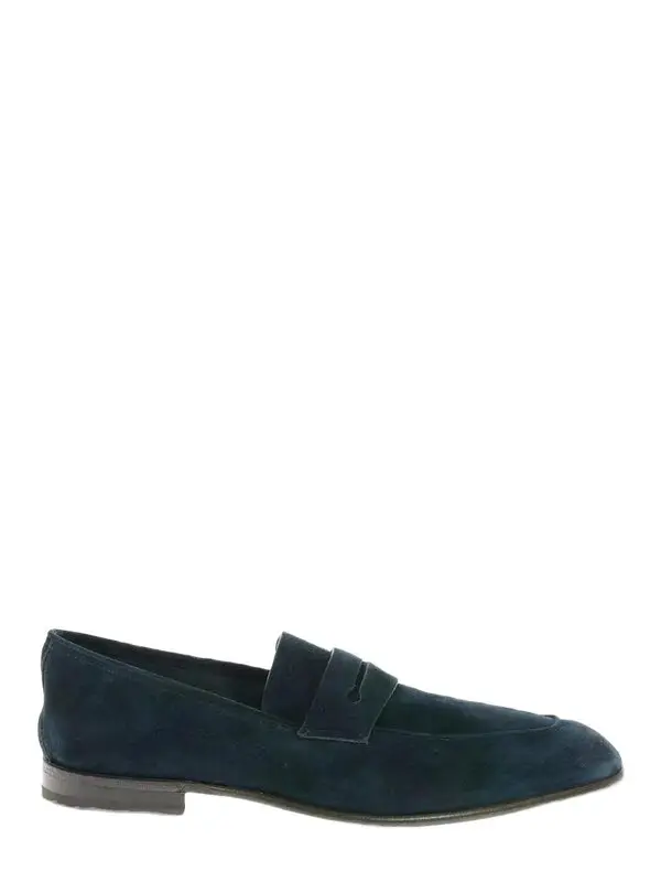 Zegna L'asola Suede Loafers - Blue