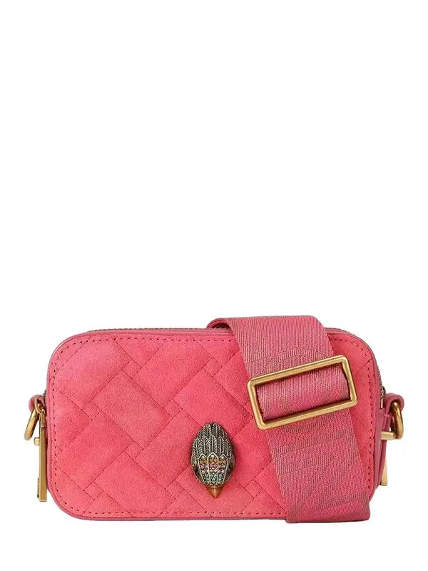 Kurt Geiger Eagle-plaque Woven Shoulder Bag - Pink