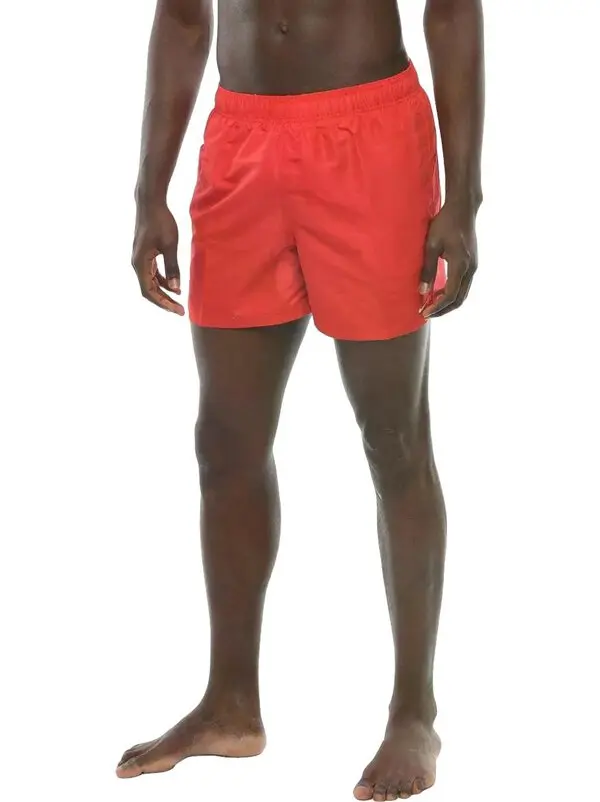 Nike Logo Embroidered Swim Shorts - Red