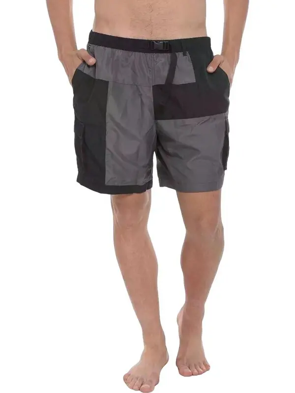 Nike Color-blocked Cargo Swim Shorts - Grey