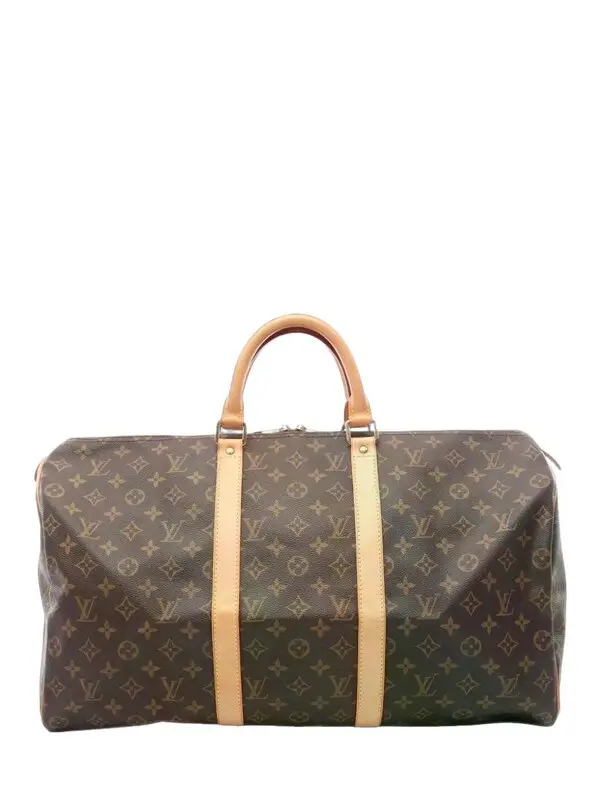 LOUIS VUITTON Monogram Keepall 50 Holdall - Brown