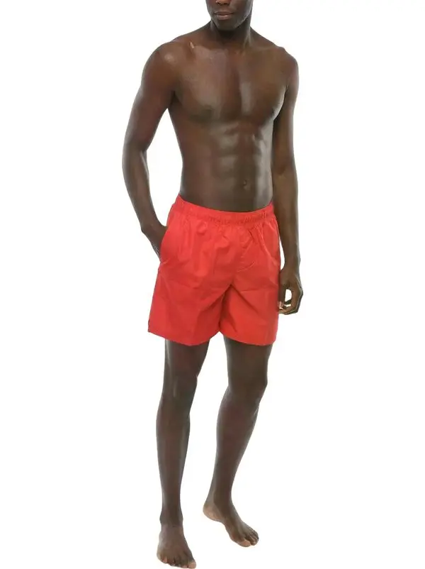 Nike Embroidered Logo Swim Shorts - Red