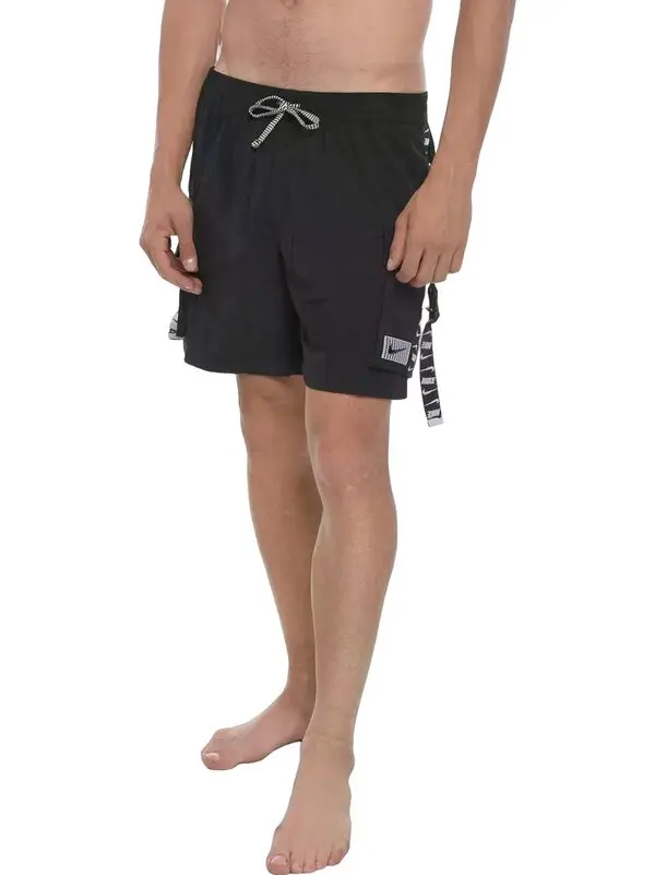 Nike Logo-detail Swim Trunks - Black