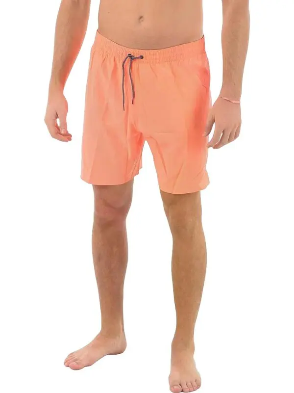 Nike Logo-print Elasticated Swim Shorts - Orange