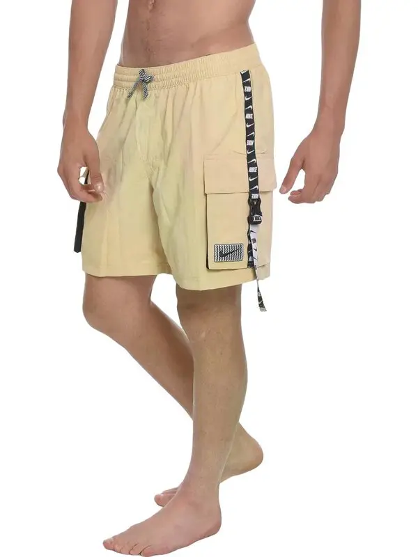 Nike Logo-tape Cargo Swim Trunks - Neutrals
