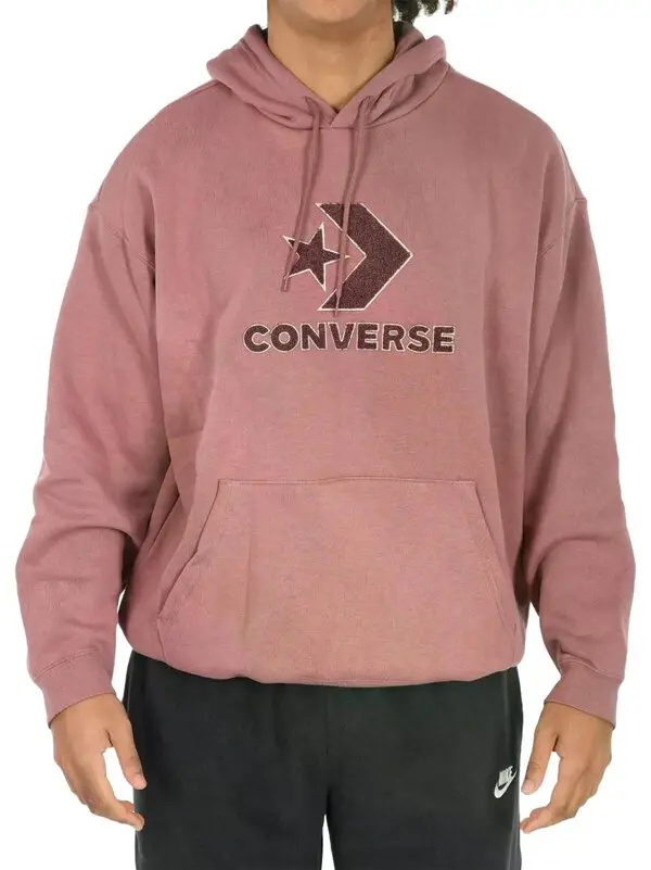 CONVERSE Embroidered Logo Hoodie - Pink