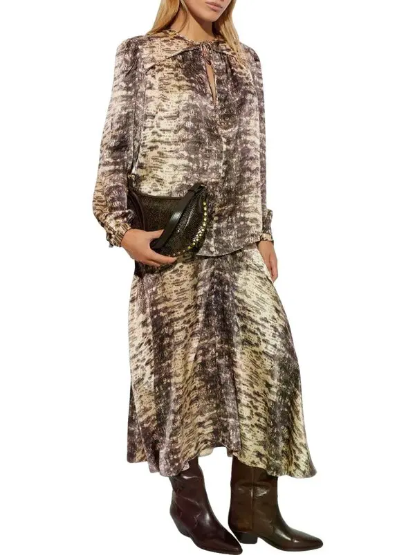 Isabel Marant Étoile Laraya Silk Top - Brown