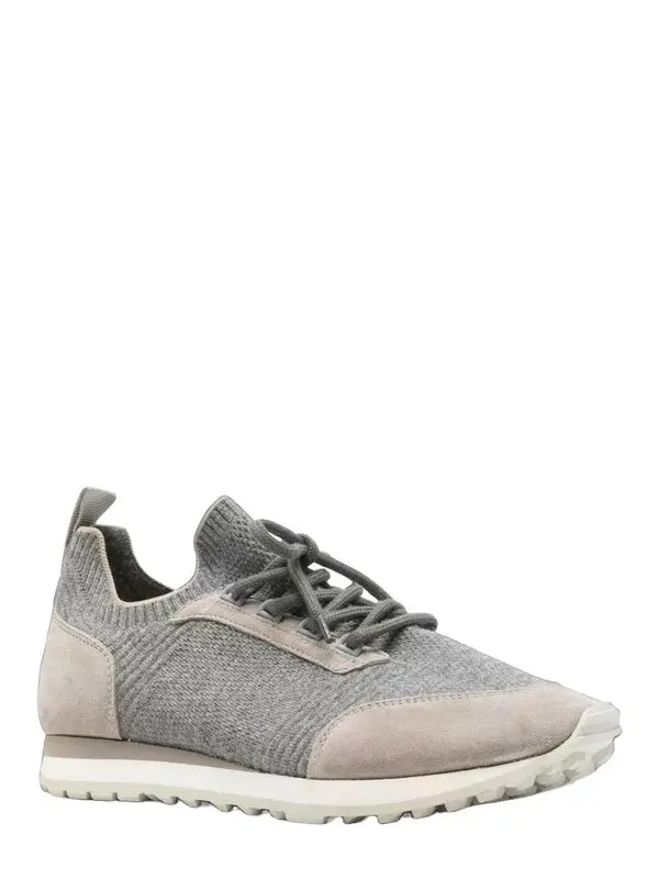 Eleventy Panelled Sneakers - Grey