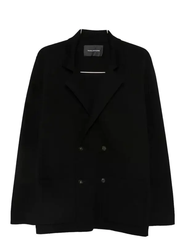Tagliatore Willow Double-breasted Virgin Wool Jacket - Black