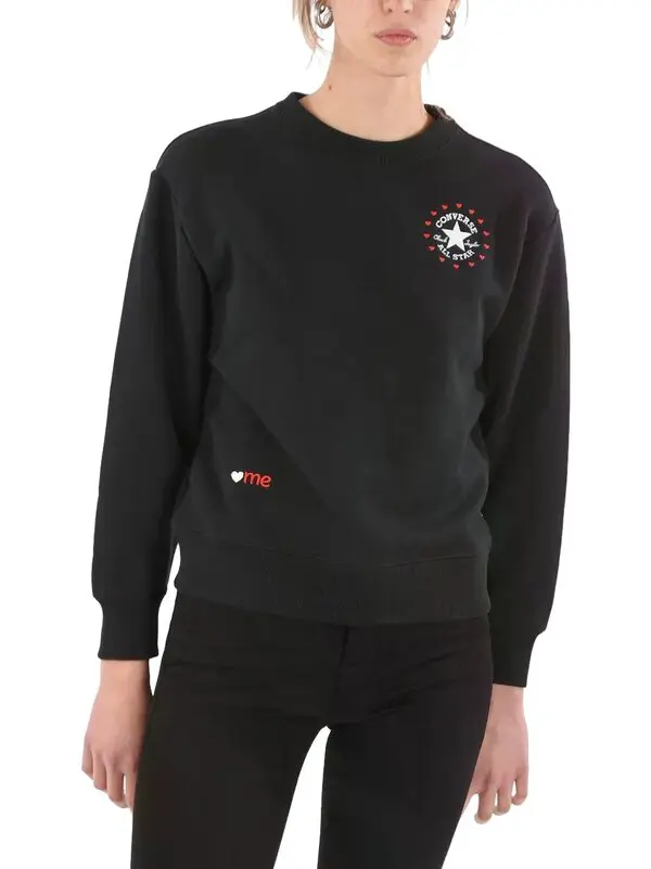 CONVERSE Chuck Taylor All Star Embroidered Sweatshirt - Black