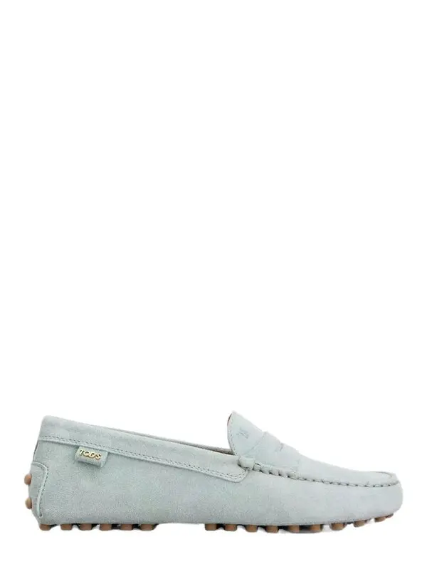 TOD'S Suede Gommino Loafers - Blue