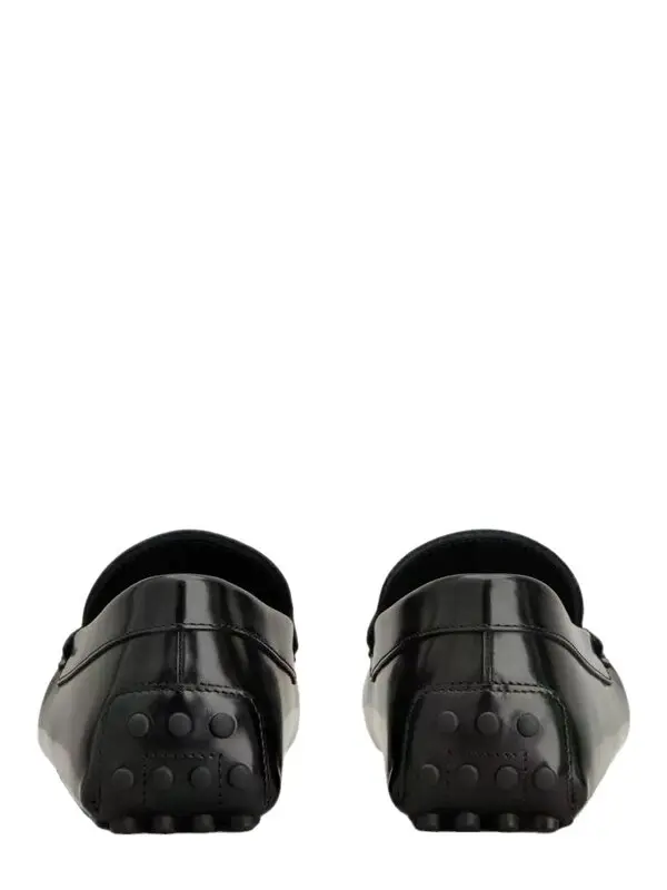 TOD'S Gommino Leather Loafers - Black
