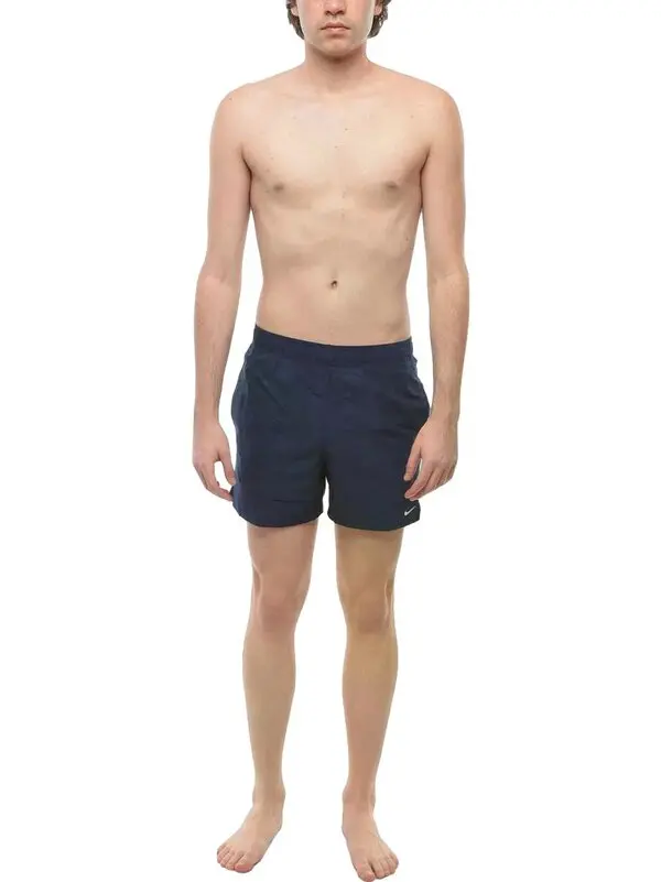 Nike Embroidered Logo Swim Shorts - Blue