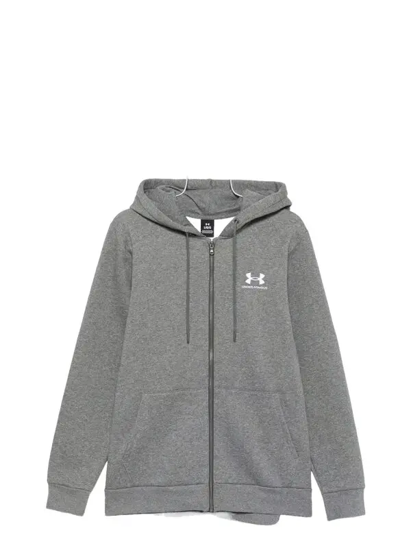 Under Armour Logo-print Zip-up Hoodie - Grey