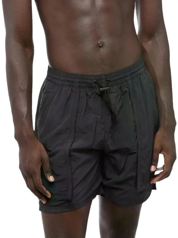 Nike Logo-print Swim Shorts - Black