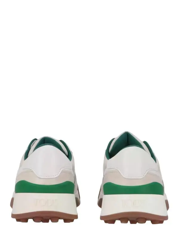 TOD'S Colour-block Panelled Lace-up Sneakers - Neutrals