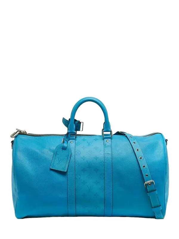 LOUIS VUITTON 2020 50 Keepall Bandoulière Luggage - Blue
