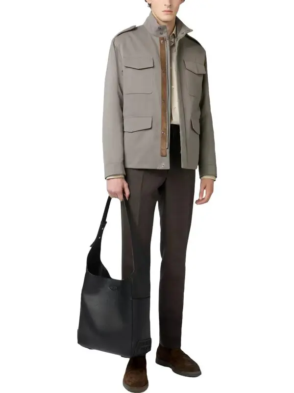 TOD'S Padded Short Field Jacket - Grey