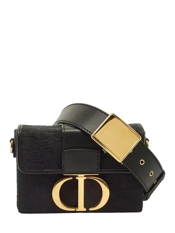 Dior 2020 30 Montaigne Box Cross Body Bag - Black
