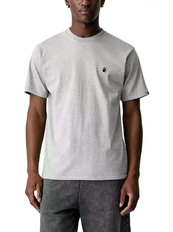 A BATHING APE One Point Ape Head Patch T-shirt - Grey