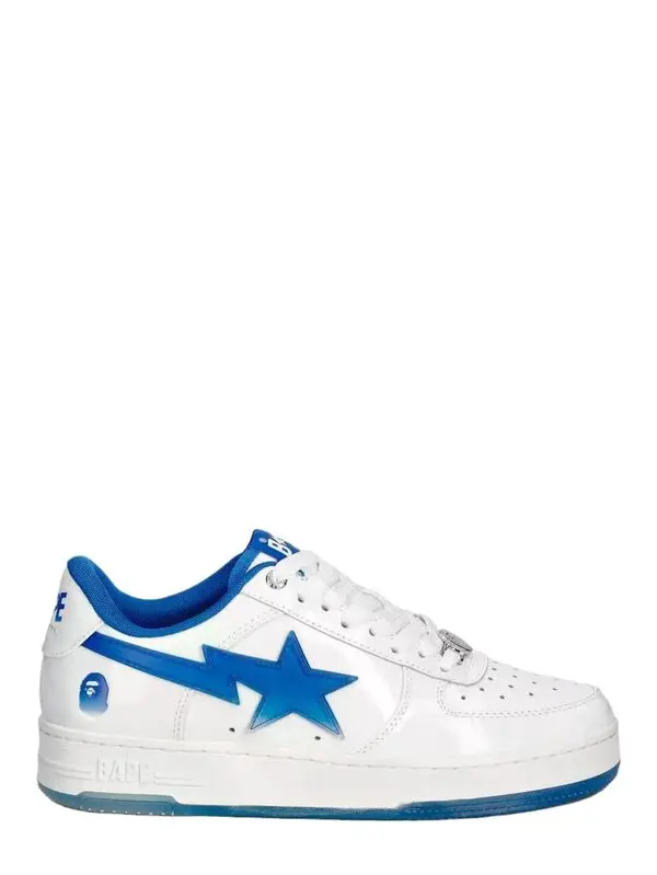 A BATHING APE Sta Leather Sneakers - White