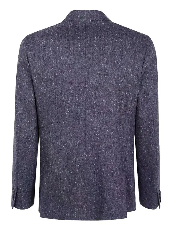 Paul Smith Dark Donegal Wool Patch-pocket Blazer - Grey