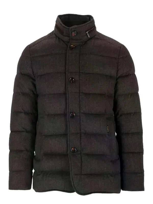 MOORER Quilted Padded Jacket - Brown